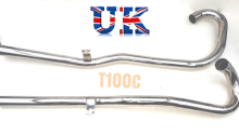 Exhaust Pipes Triumph 3TA 5TA 5T 6T T100 T120 t140 t150 t160 UK Made